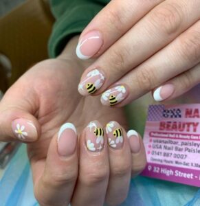 20 Bee Nail Designs You Can Try - Radiant Inspire Mom