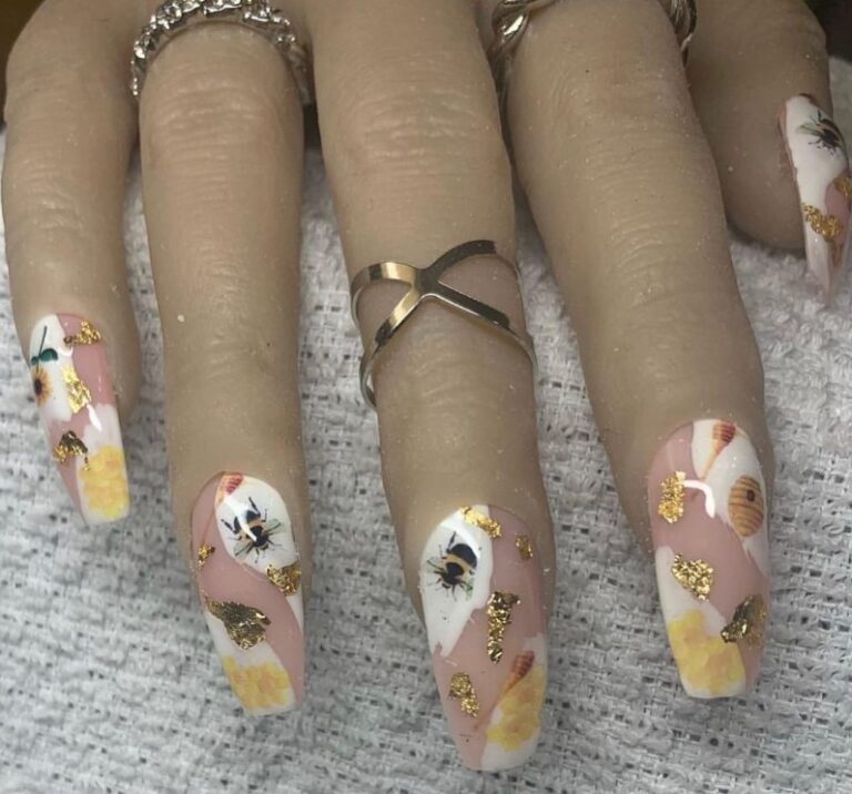 20 Bee Nail Designs You Can Try - Radiant Inspire Mom