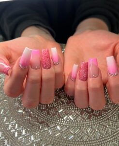 31 Pink Square Nails That Are Trendy And Classy - Radiant Inspire Mom
