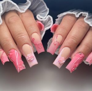 31 Pink Square Nails That Are Trendy And Classy - Radiant Inspire Mom